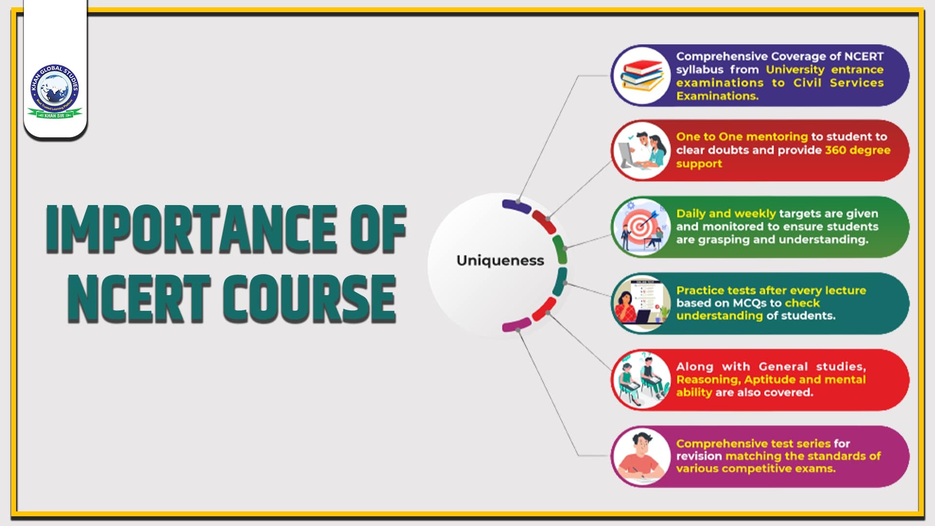 Importance of NCERT Course in Competitive Exams - Khan Global Studies Blogs