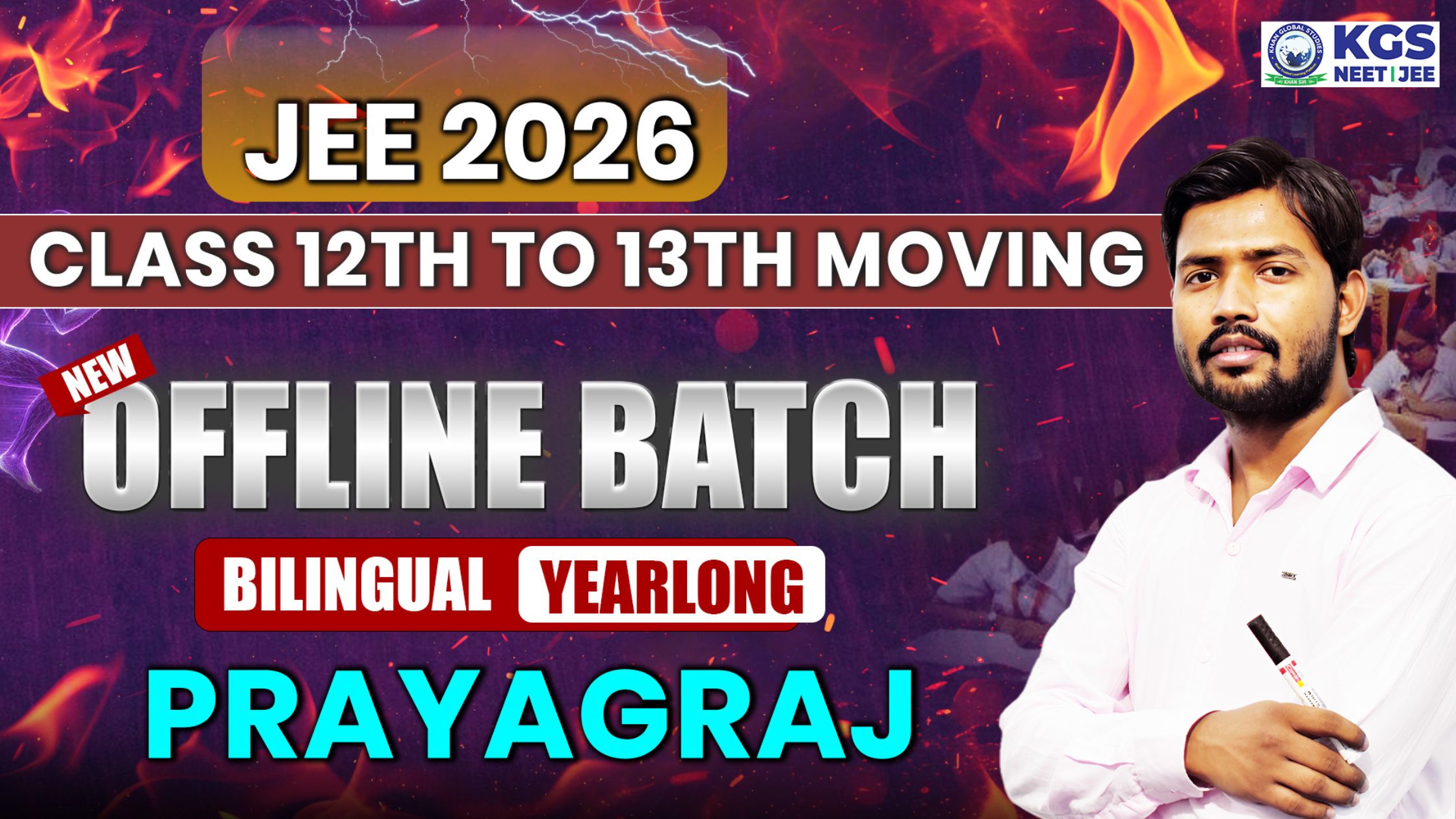Join Offline JEE 2026 Yearlong Bilingual Batch at Prayagraj | Khan ...