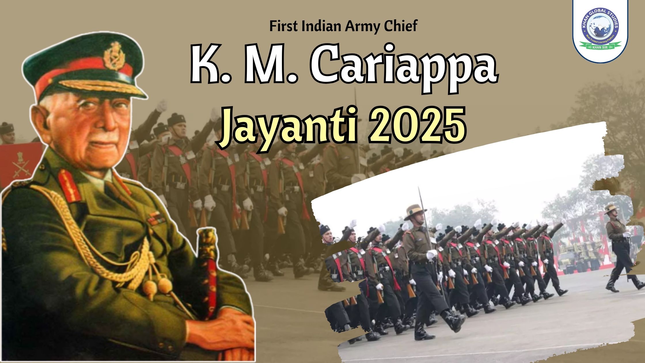 KM Cariappa Jayanti 2025: Introduction, Legacy and Awards | Khan Global ...