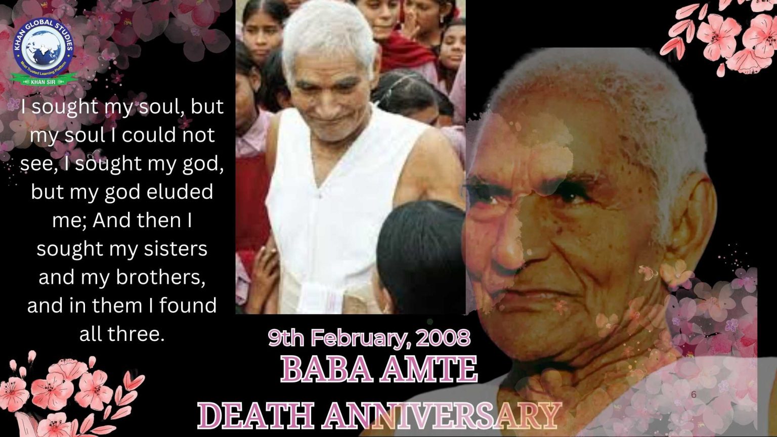 Baba Amte Death Anniversary 2025: Contribution & Achievement | Khan ...