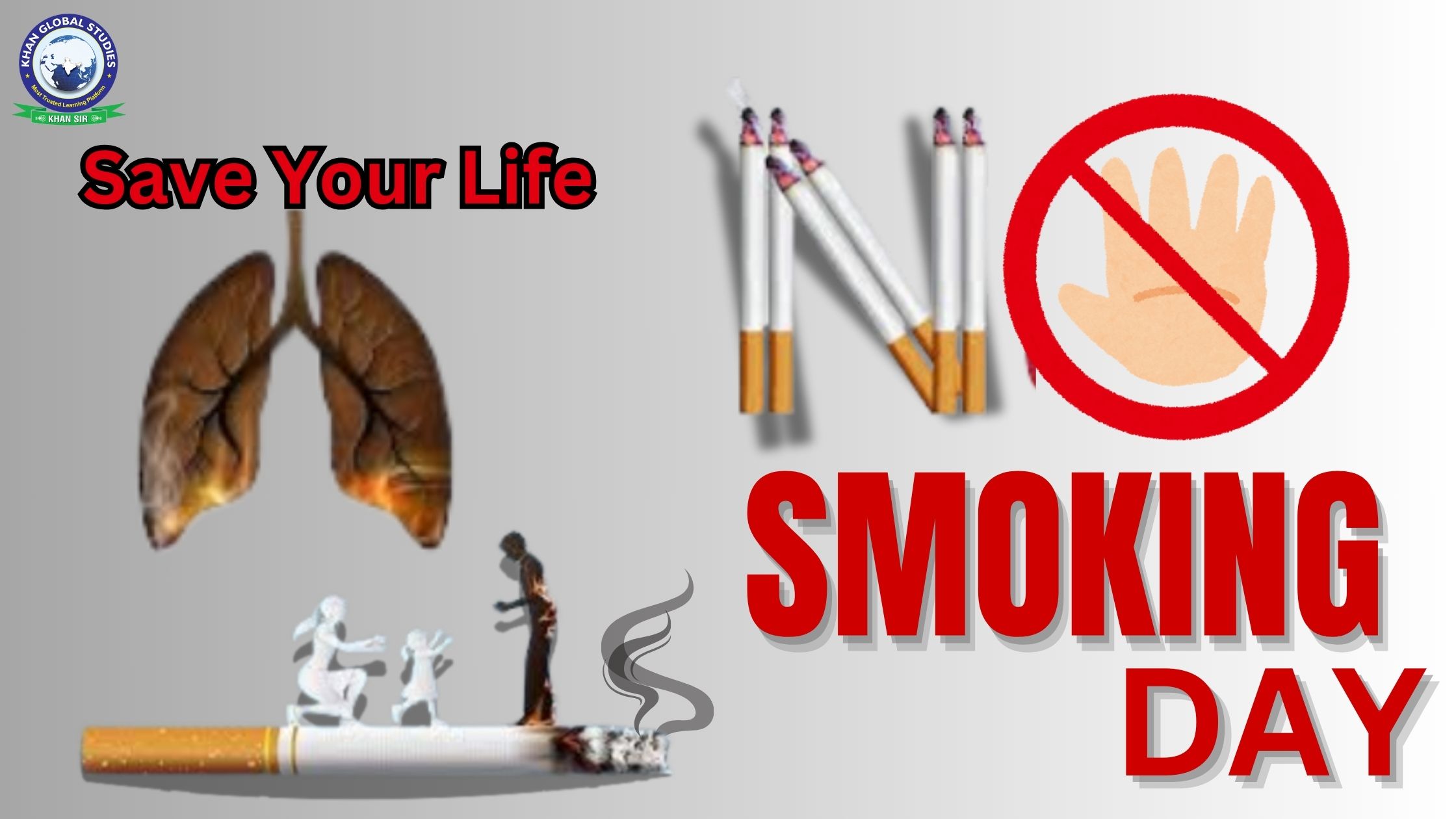 धूम्रपान निषेध दिवस 2025: स्वस्थ जीवन की ओर एक कदम | Khan Global Studies Blogs