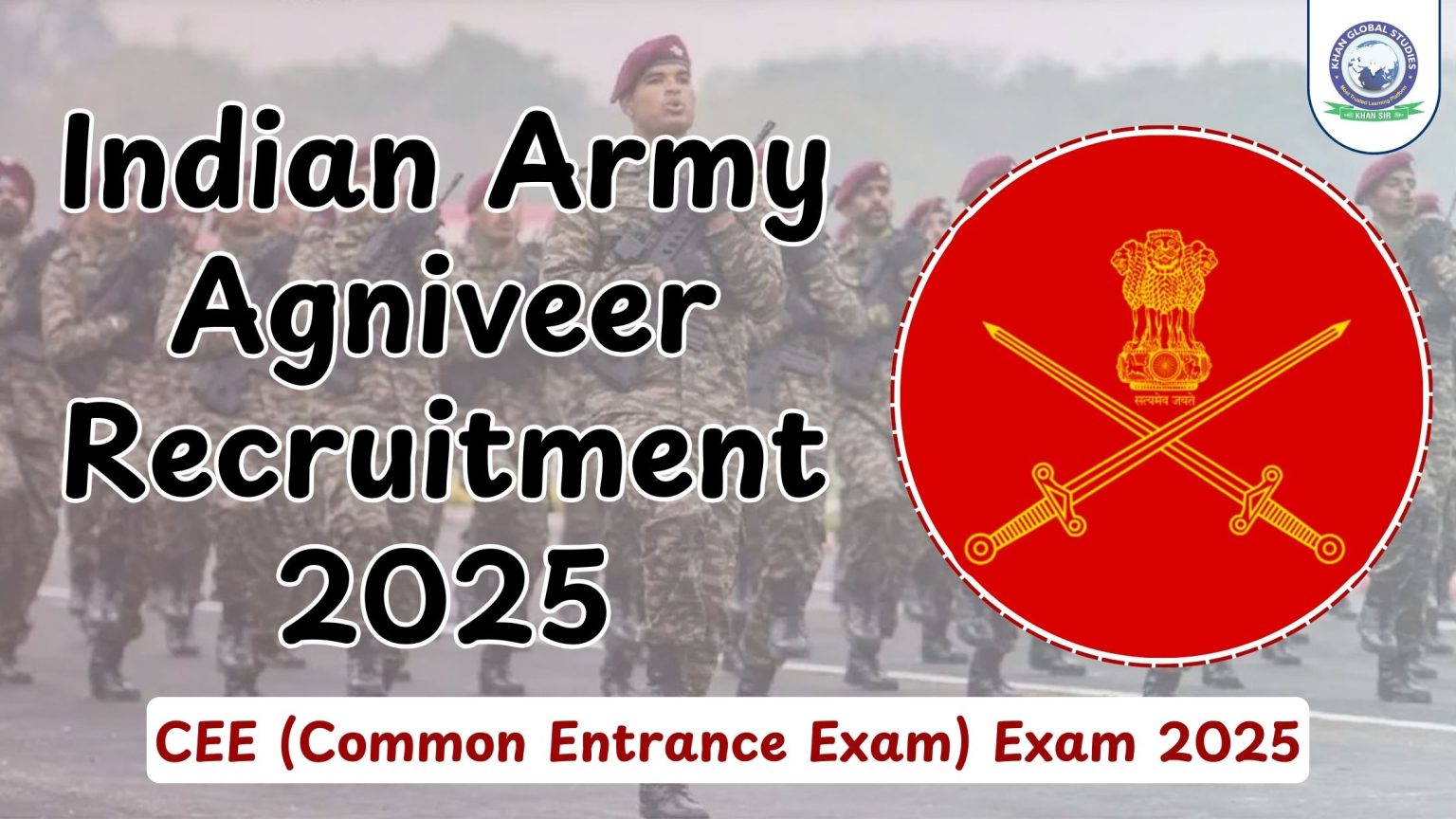 Indian Army Agniveer Recruitment 2025 @joinindianarmy.nic.in | Khan ...