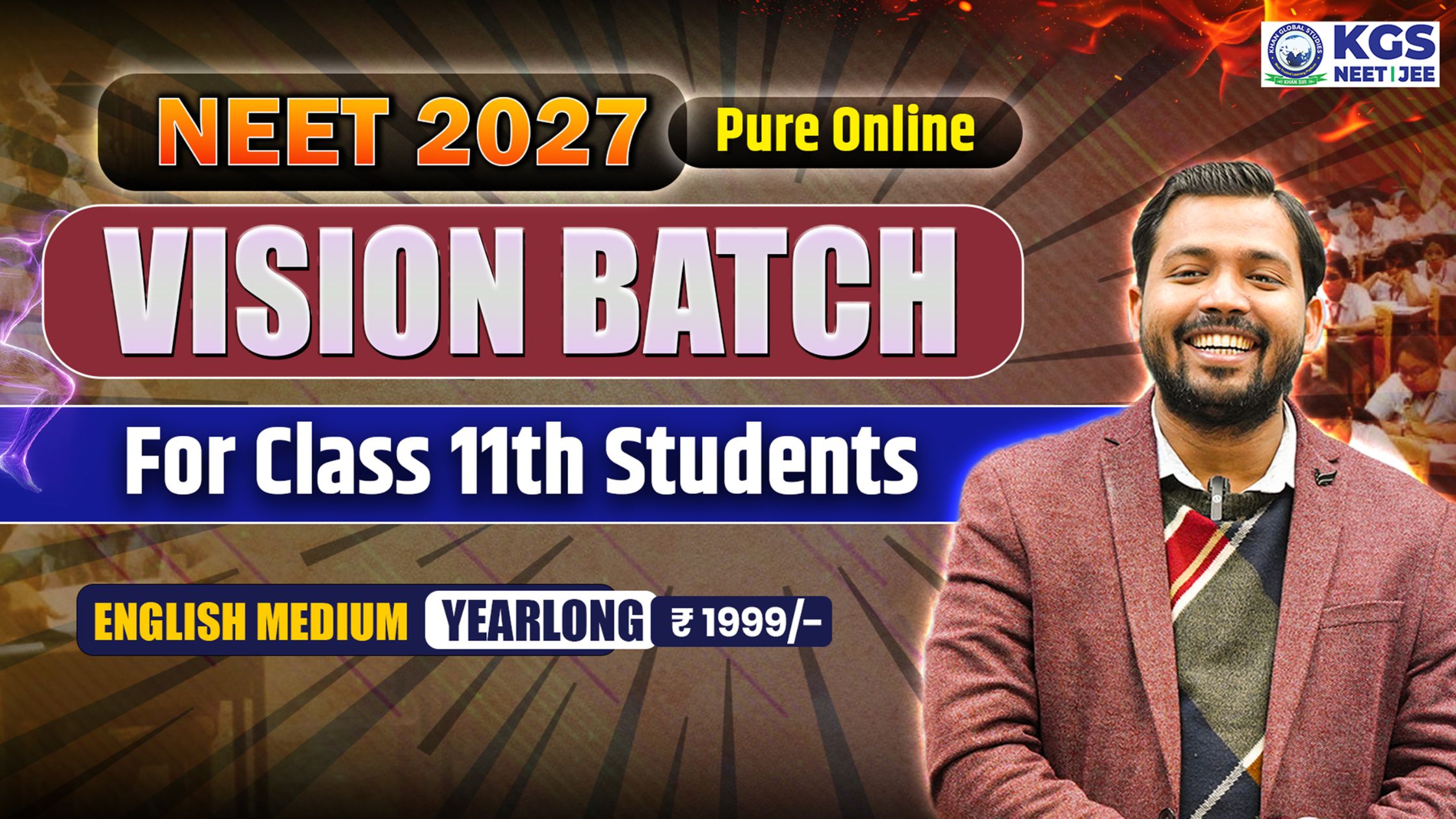 Join Online NEET 2027 Vision Batch for Class 11th in English | Khan Global Studies Blogs