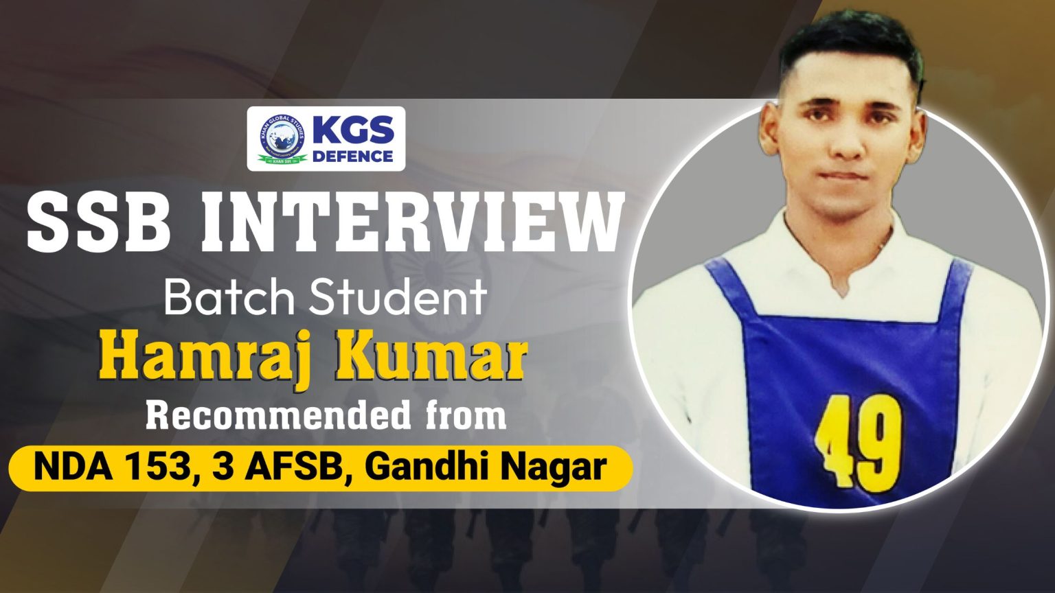 Success Story of NDA Air Force Topper Hamraj Kumar (Pilot) | Khan ...