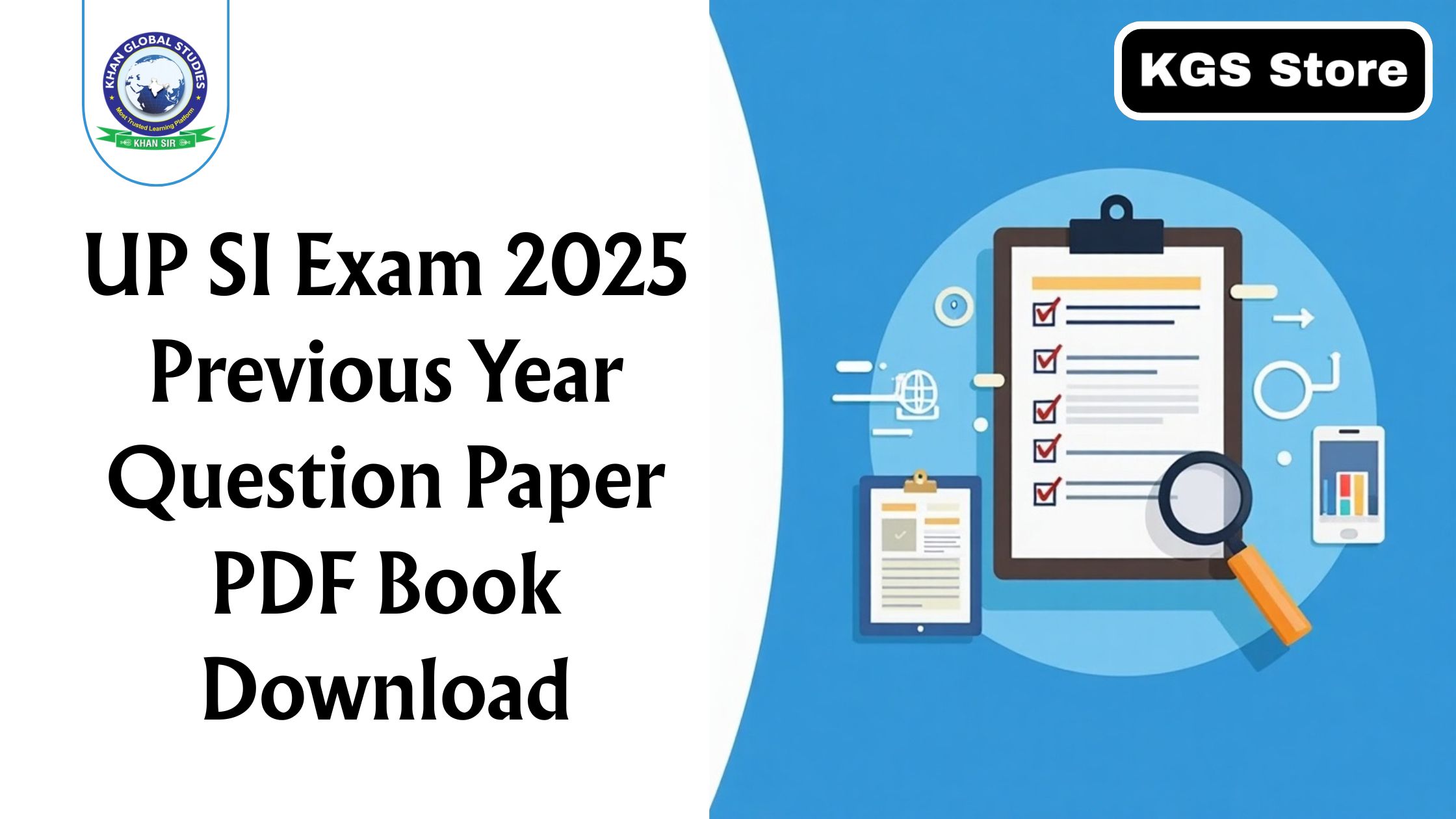 Download UP SI Previous Year Paper Book PDF – KGS Store