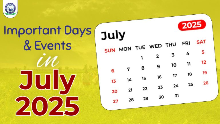 Complete List of Important Days & Events in July 2025 | Khan Global ...