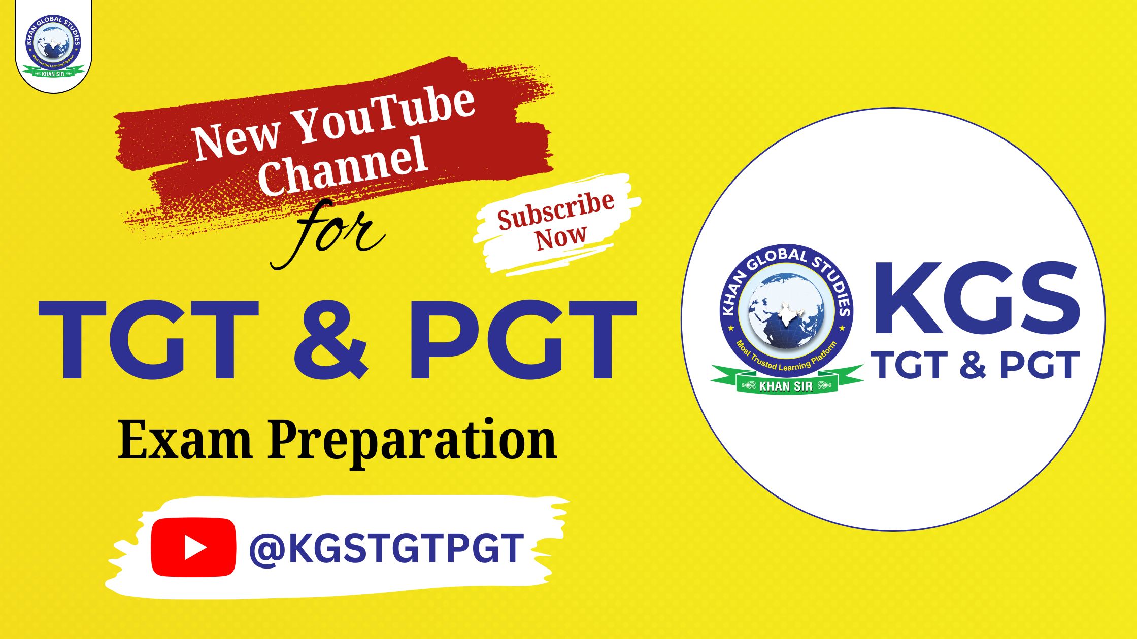 KGS TGT & PGT YouTube Channel for TGT PGT Exam Preparation