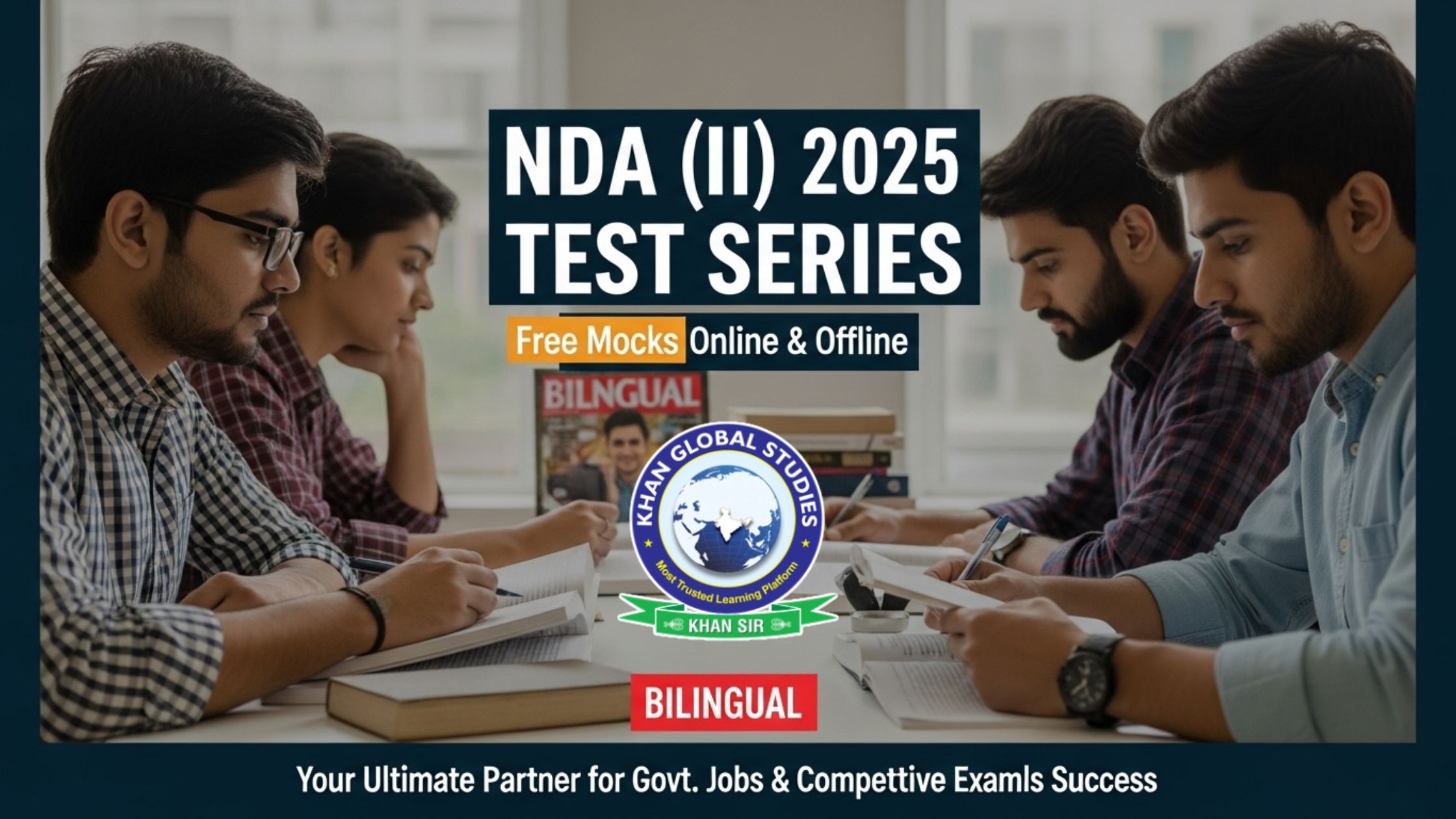NDA 2 Test Series 2025 Offline with 2 Free Mock Tests – KGS