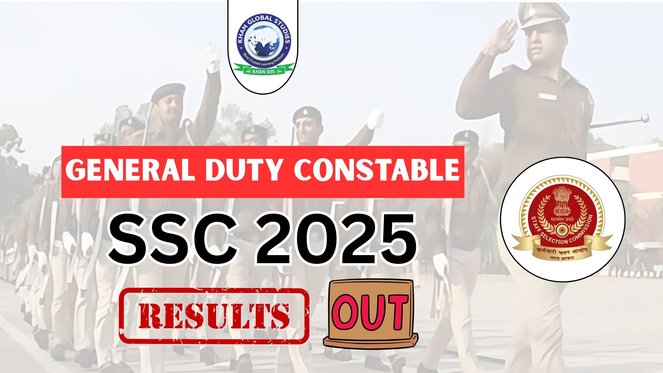 SSC GD Constable Result 2025 Out – Download Merit List PDF