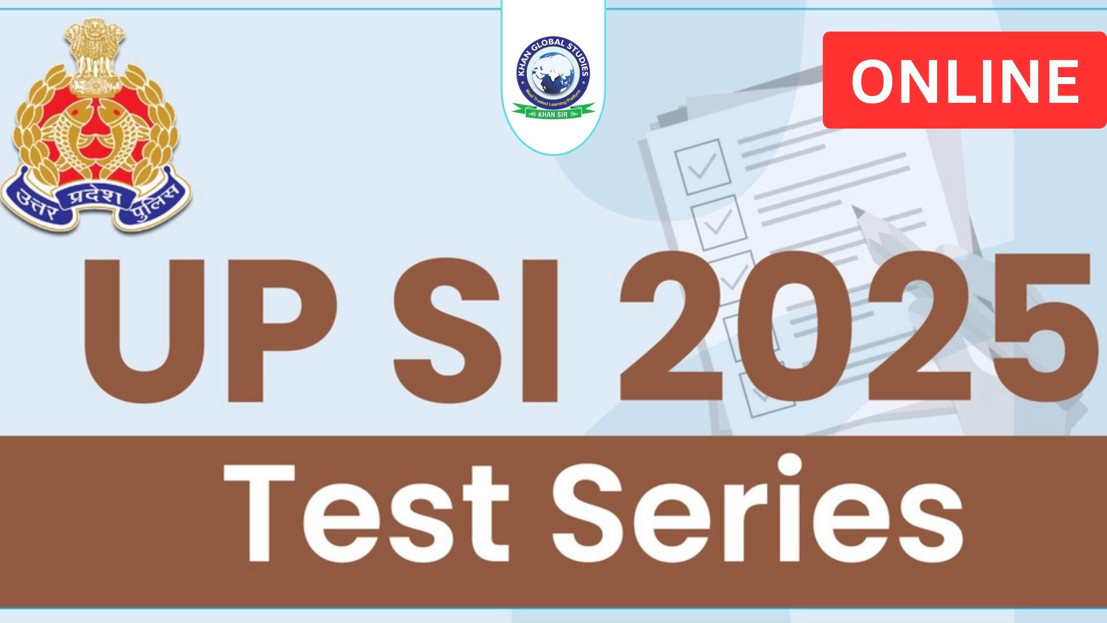 UP SI Mock Test Series 2025 | Practice Online for UP Police Exam