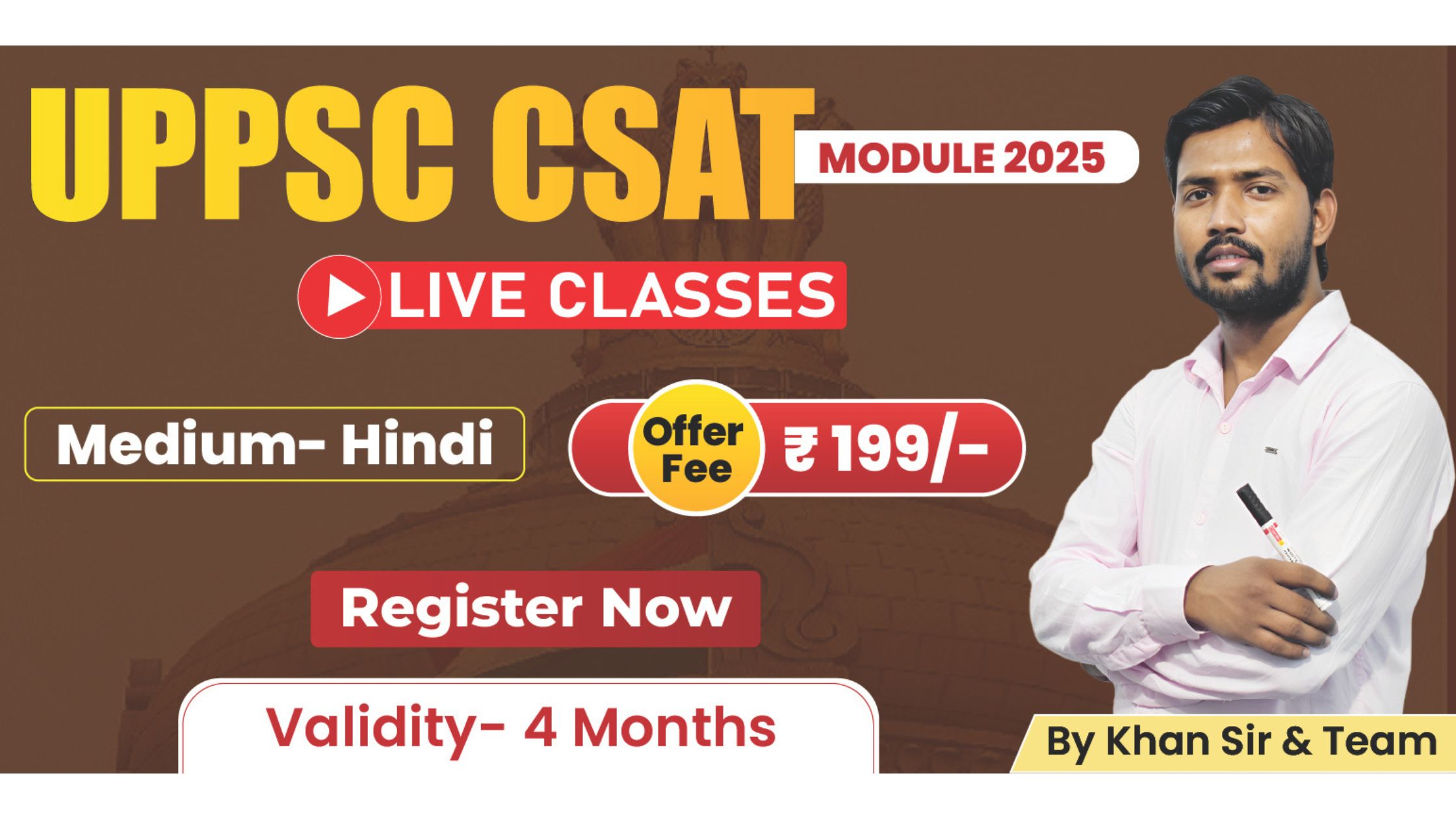 Join Online UPPSC CSAT Batch 2025 (Hindi Medium) | Khan Global Studies Blogs