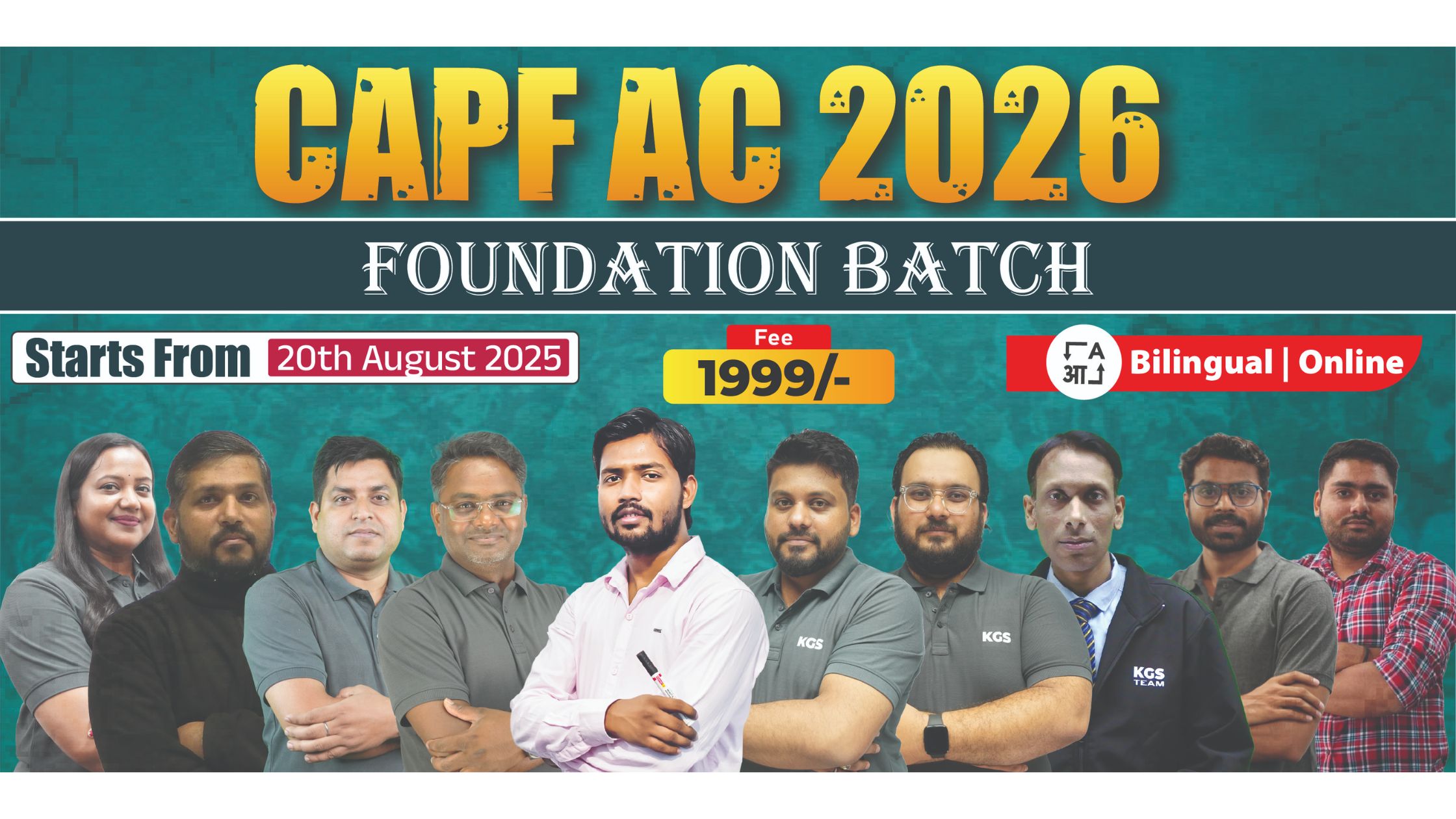 Join Online CAPF AC 2026 Foundation Batch (Bilingual) | Khan Global Studies Blogs