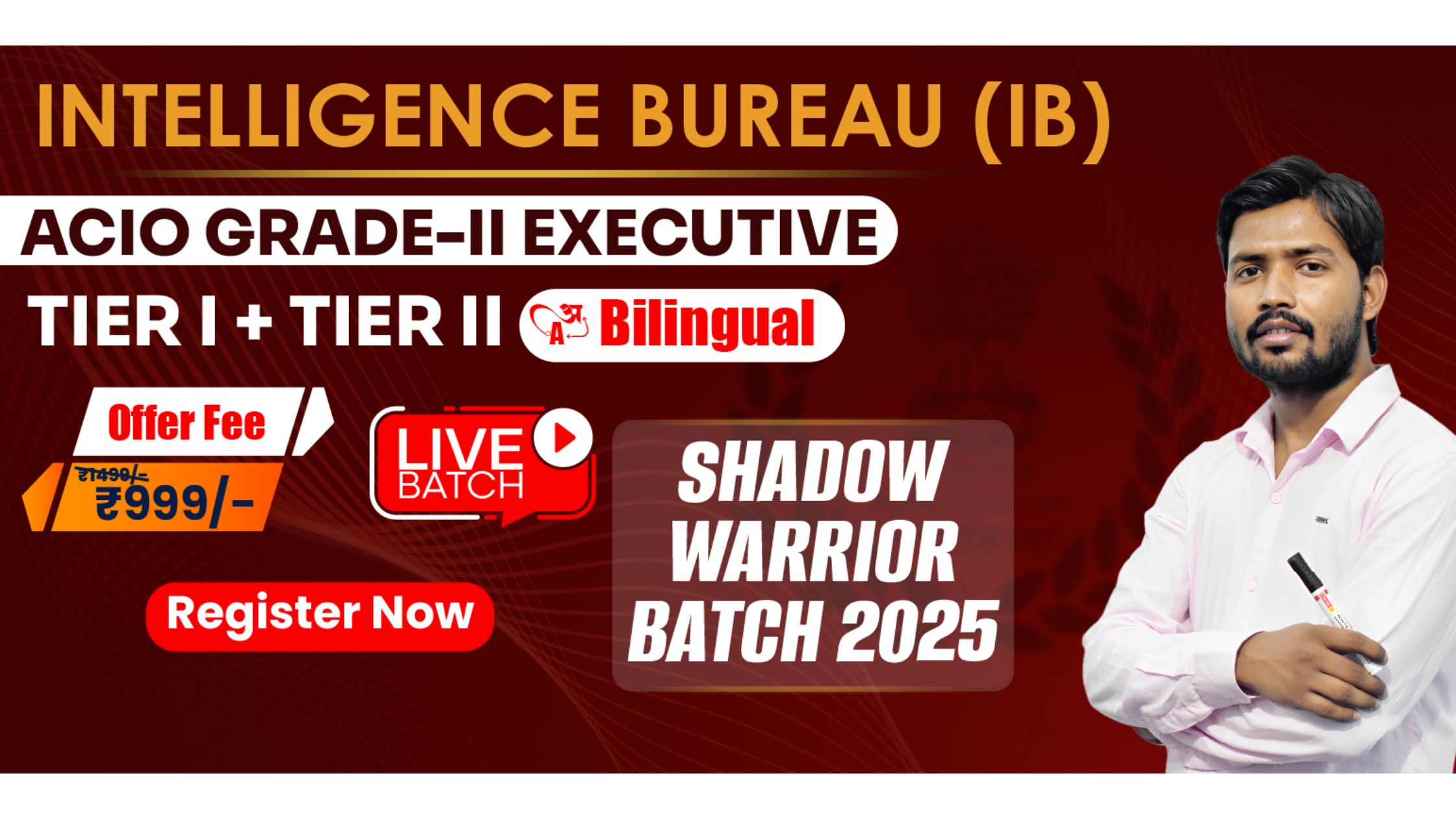 Join Online Intelligence Bureau (IB) ACIO Grade-II Batch 2025 | Khan ...