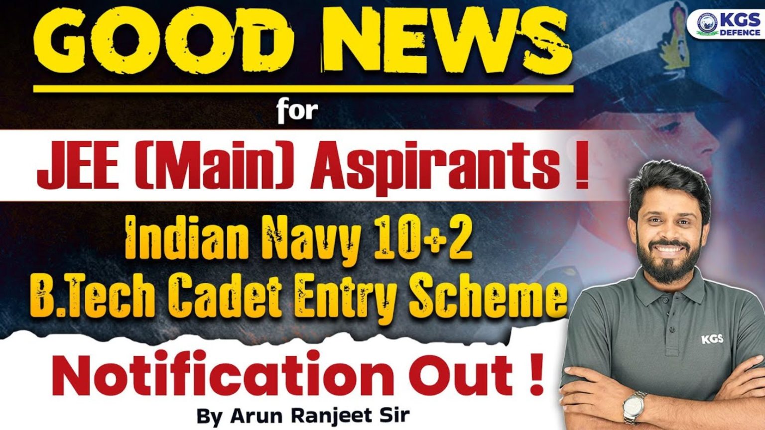 Indian Navy 10+2 B.Tech Entry 2025 | Defence Vacancy Update | Khan ...