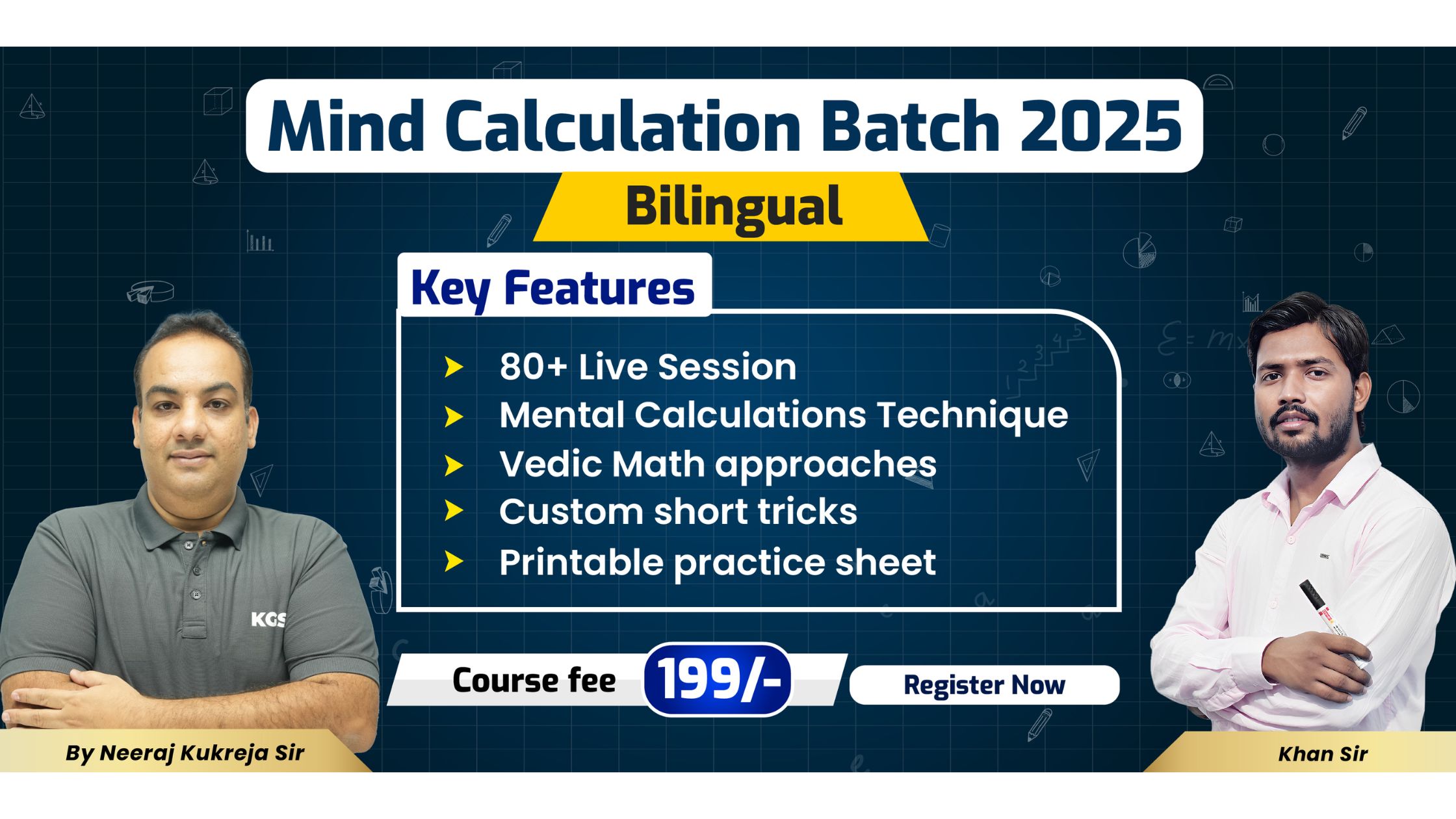 Join Online Mind Calculation Batch 2025 (Bilingual) for Exams | Khan Global Studies Blogs