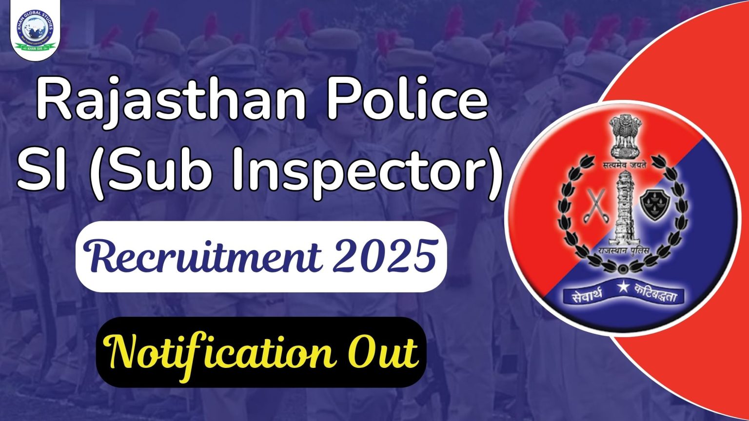 Rajasthan Police SI (Sub Inspector) Syllabus & Exam Pattern 2025