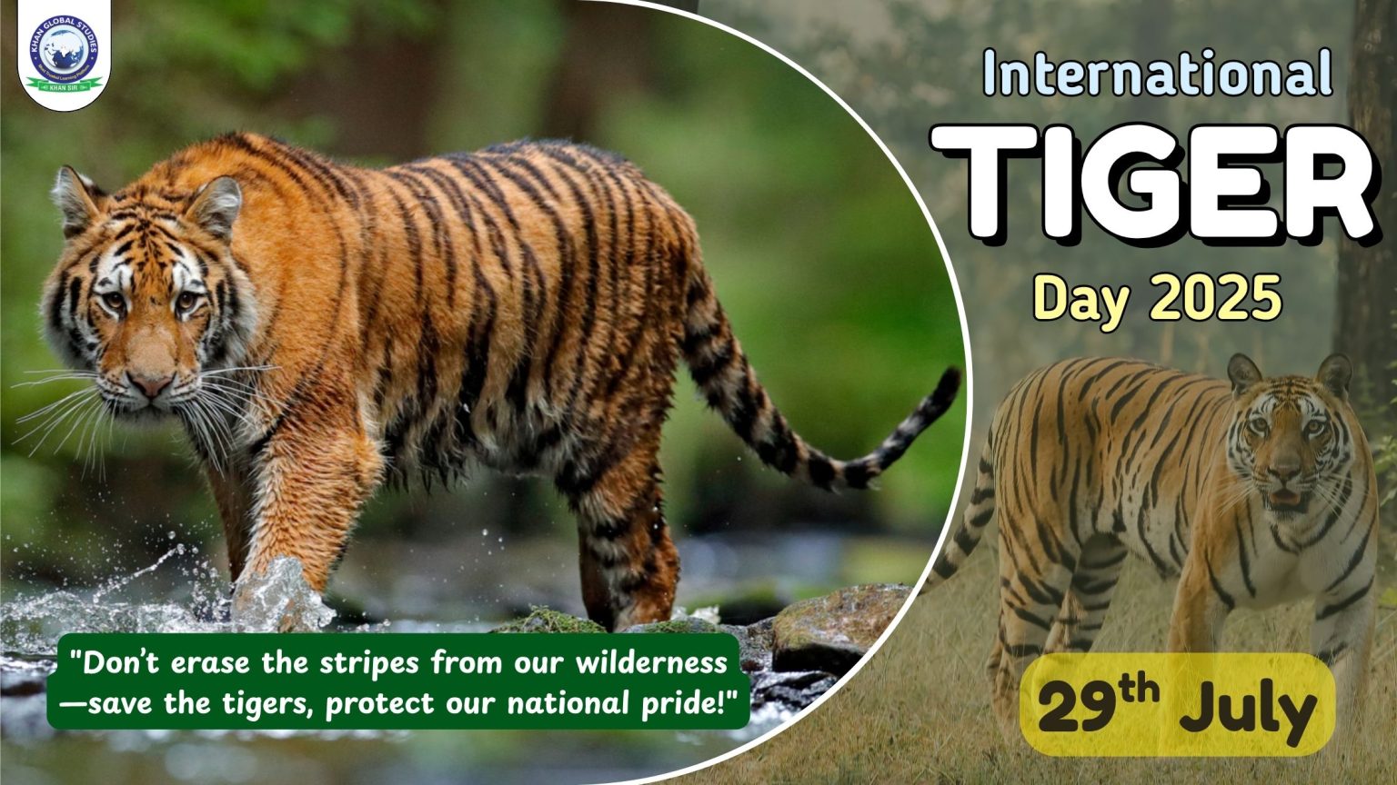 International Tiger Day 2025: Efforts, Challenges & Impact | Khan ...