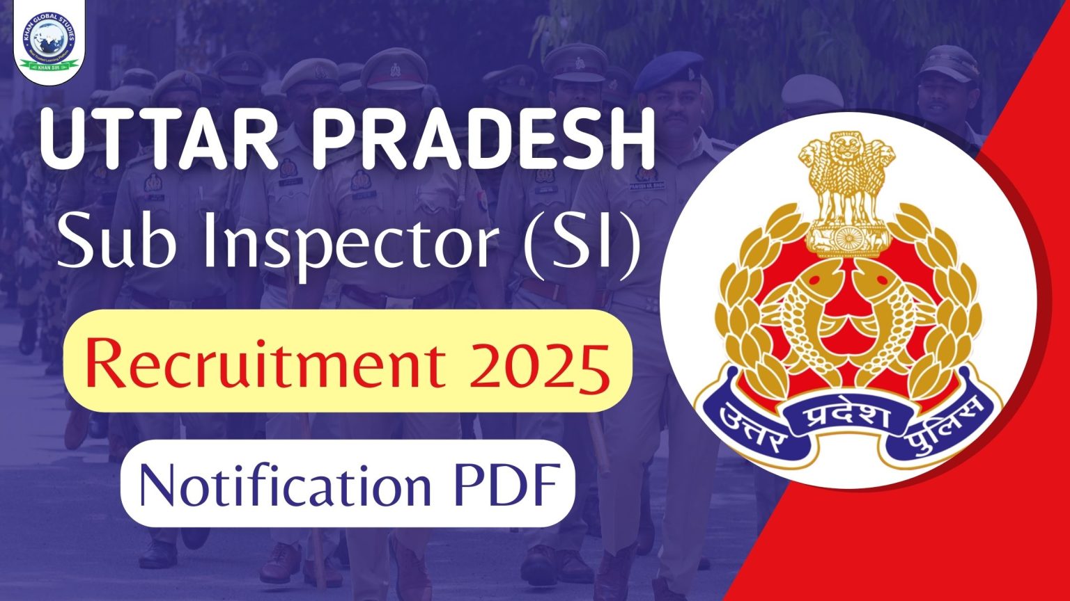 UP SI Vacancy 2025 Notification Out: 4543 Sub Inspector Posts