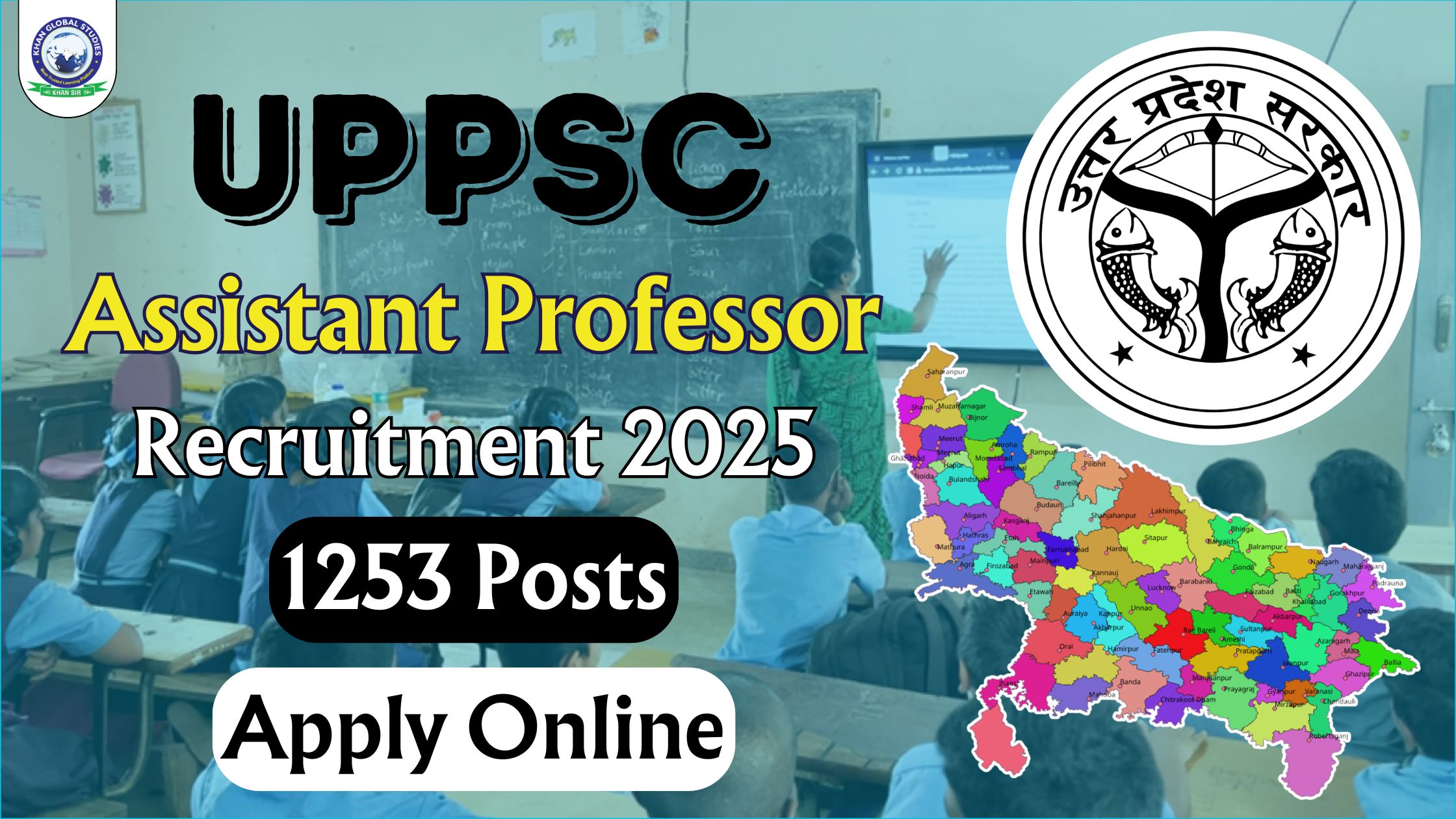 UPPSC Assistant Professor Vacancy 2025: 1253 Posts, Apply Online